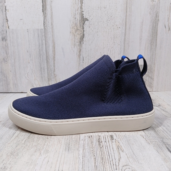 Rothy's | Shoes | Rothys The Chelsea Navy Blue Knit Slipon Recycled ...
